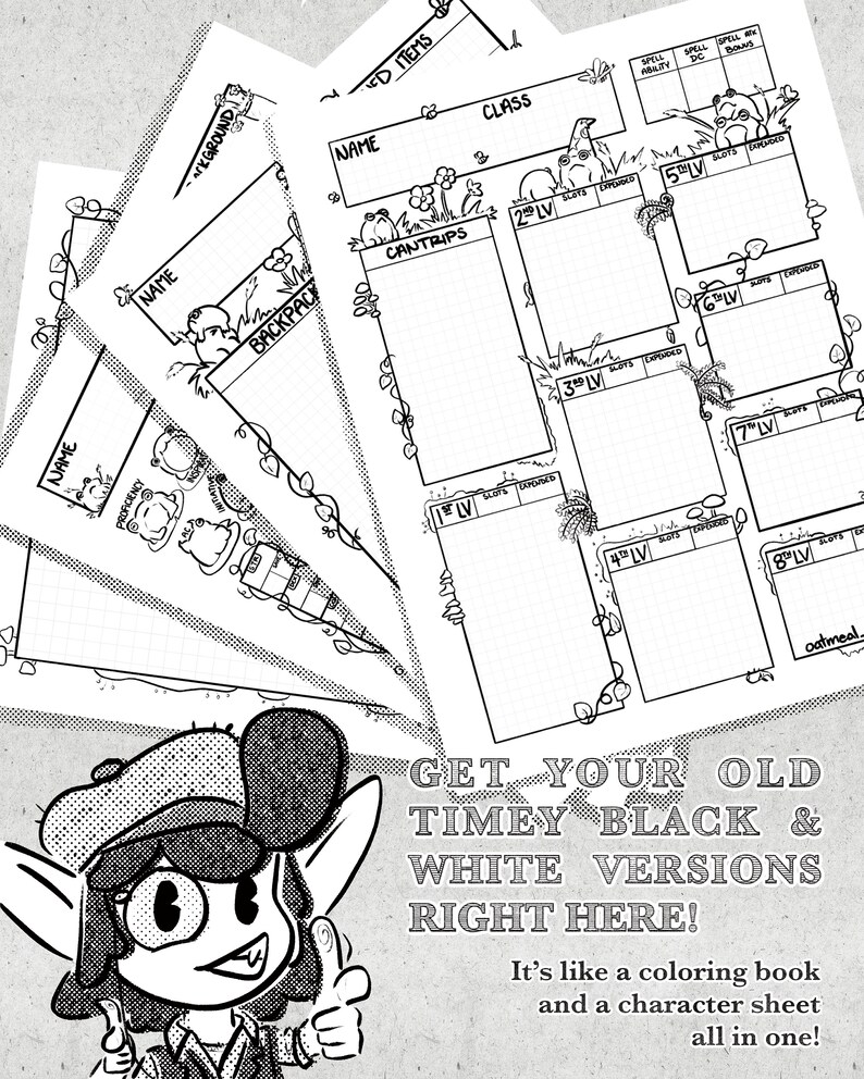 Frog Pond: Dnd 5e Character Sheet - Etsy