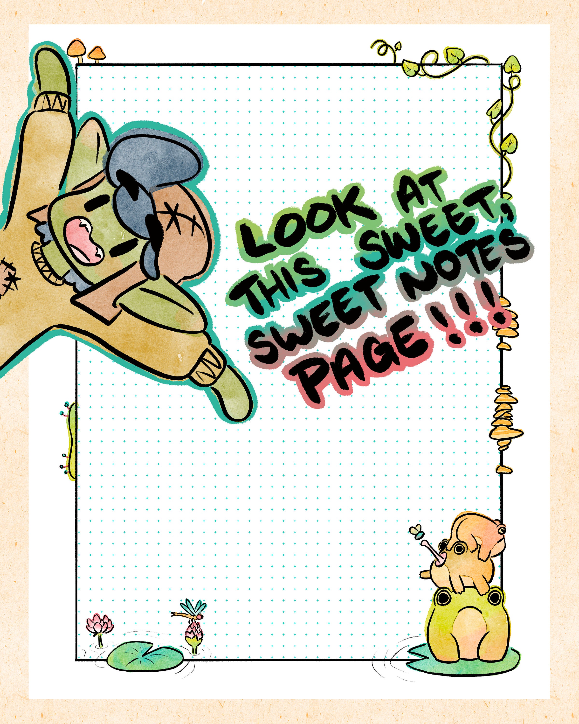 Frog Pond: Dnd 5e Character Sheet - Etsy New Zealand