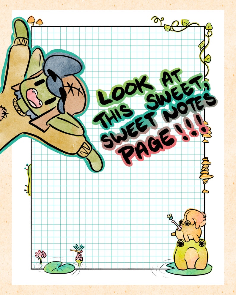 Frog Pond: Dnd 5e Character Sheet - Etsy Canada