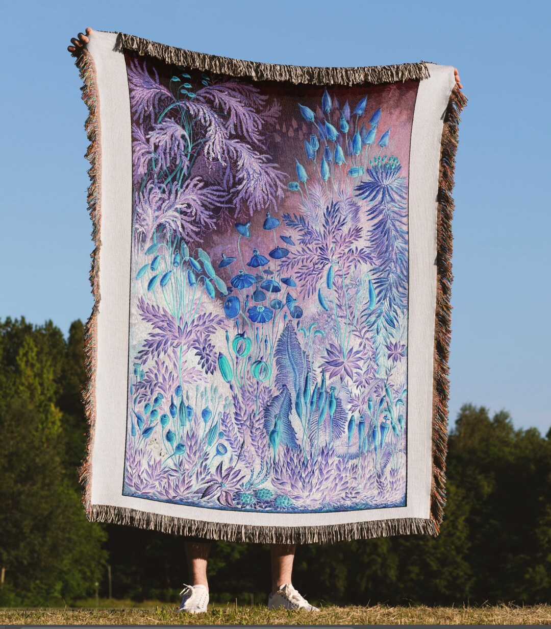 Mosses Blanket Various Moss Trippy Aesthetic Cottagecore Blanket Gift ...