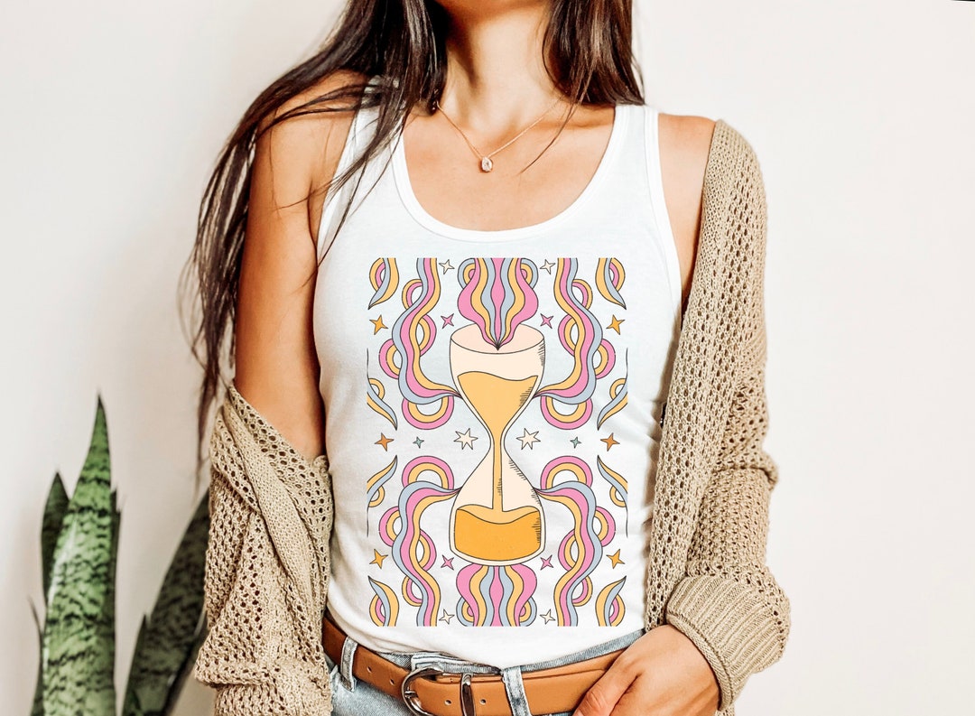 Hourglass Tank Top Retro Aesthetic Vintage Style Mystical Fairycore ...