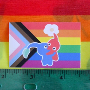 Pikmin Making Out Pride Flag Sticker - Etsy