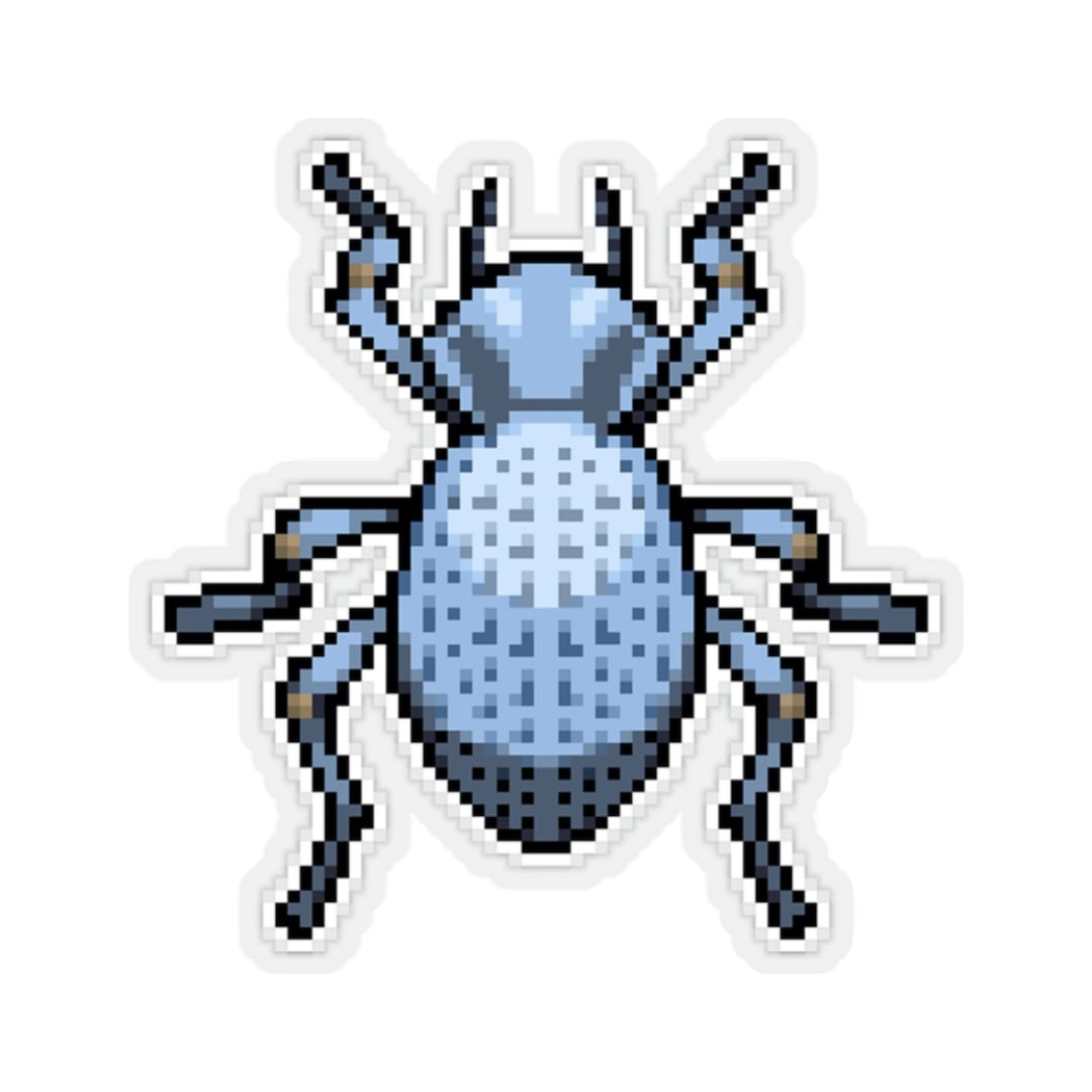 Blue Death-feigning Beetle - Kiss-cut Stickers - Etsy