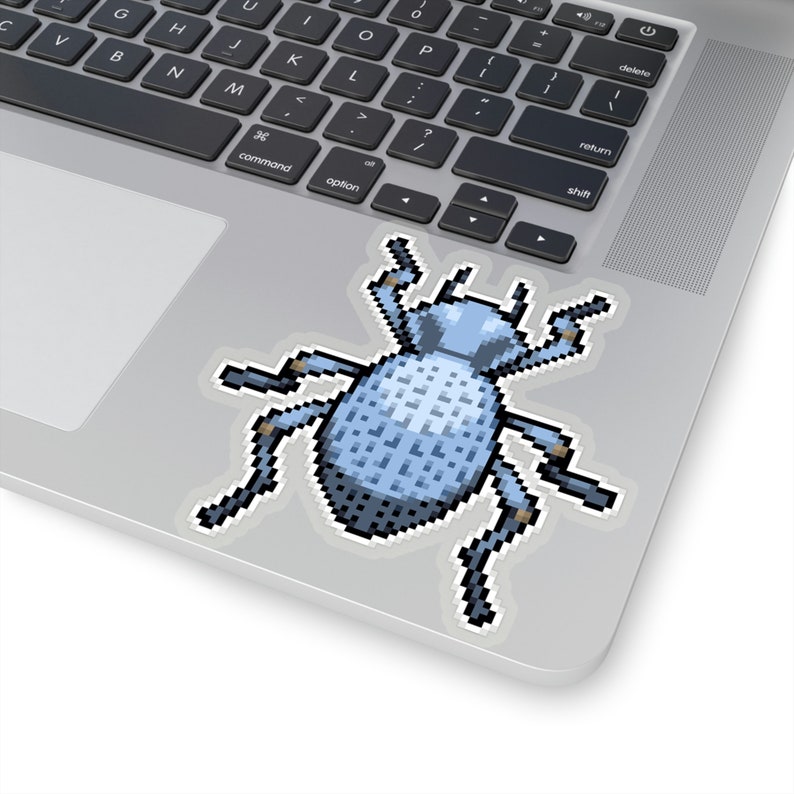 Blue Death-feigning Beetle - Kiss-cut Stickers - Etsy