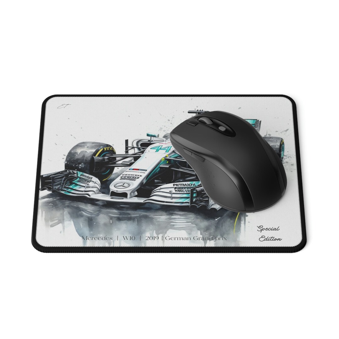 SPECIAL EDITION Lewis Hamilton F1 | Non-slip Mouse Pad | Mercedes W10 ...