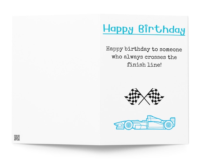 Formula One Racing Happy Birthday Day Card, Perfect Motorsport Birthday ...