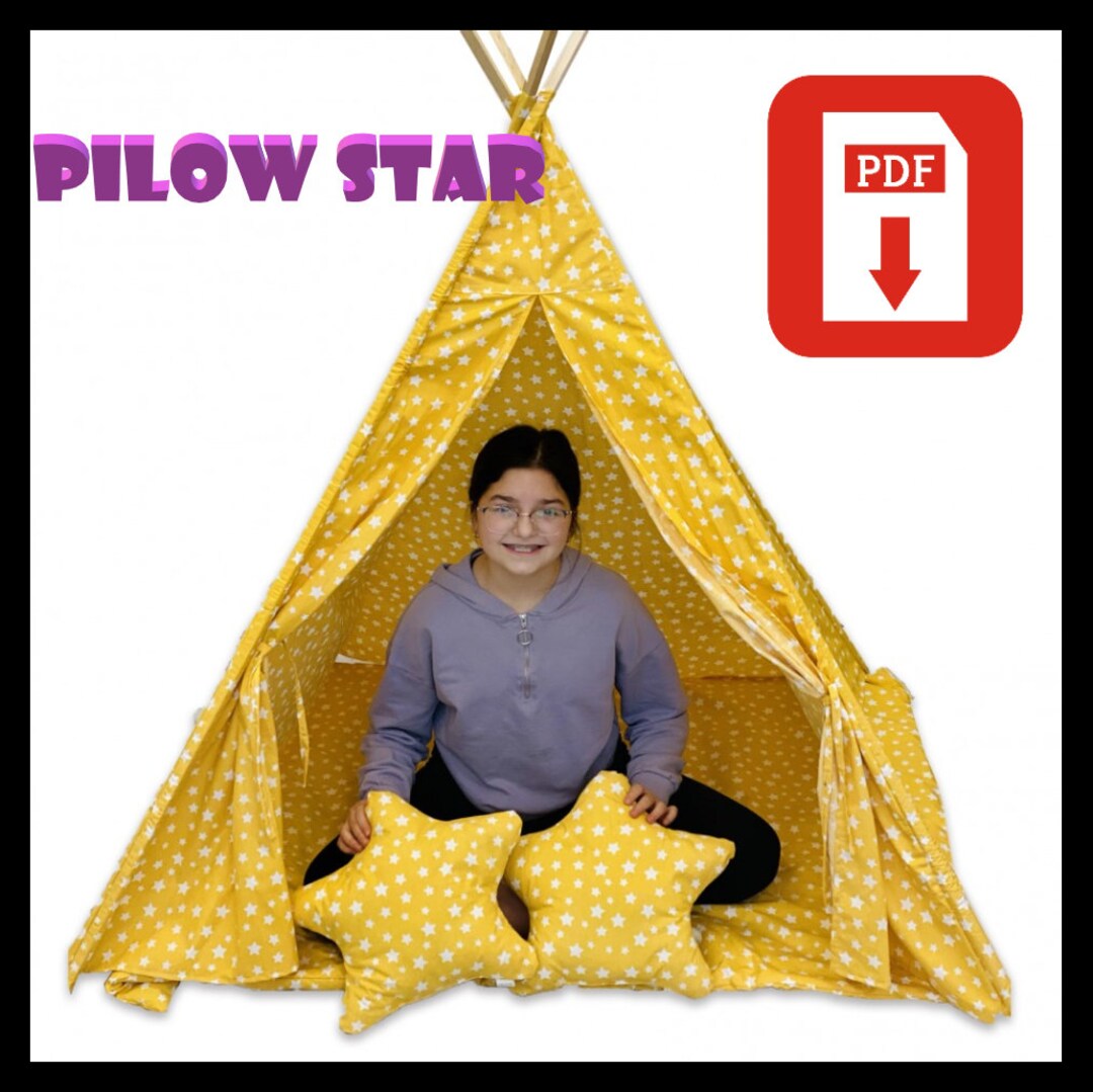 Star Shape Pillow Sewing PDF Patterns / Multiple Size Pillow Sewing PDF ...