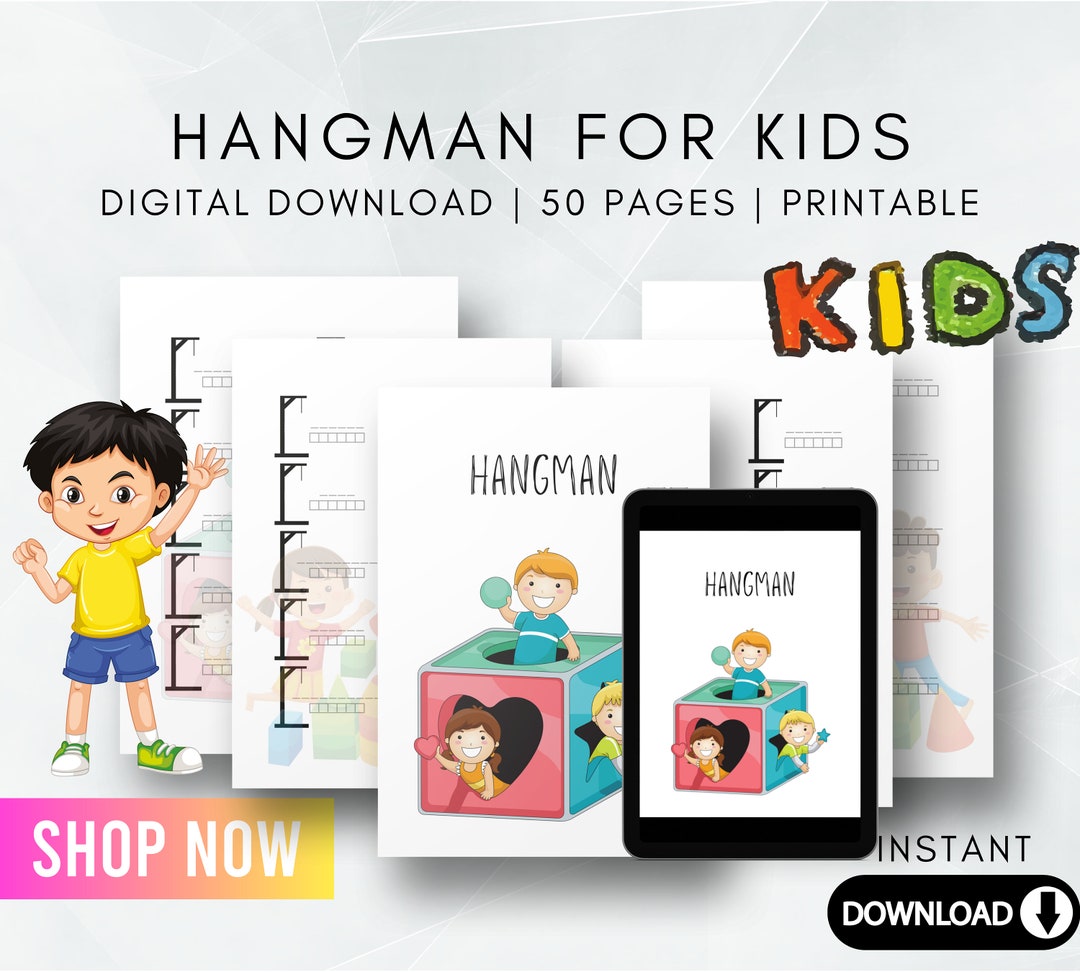 Digital Hangman Game for Kids With Interactive Features for Goodnotes ...