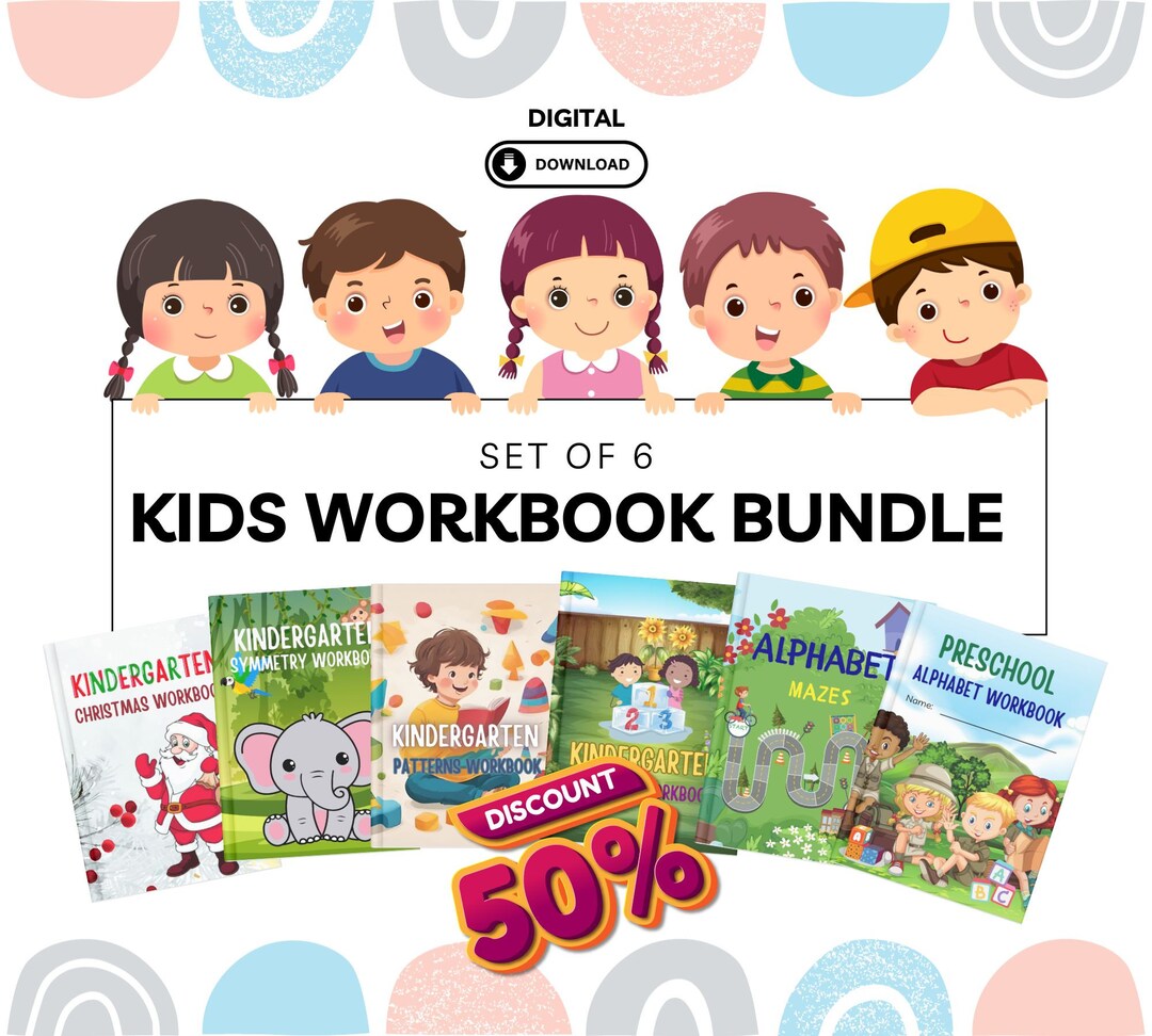 The Ultimate Kindergarten Kids Workbook Bundle, Digital Download ...