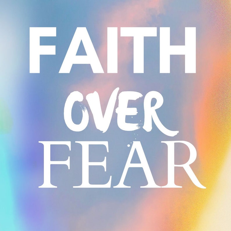 Faith Over Fear Printable - Etsy