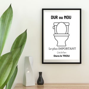 Affiche humoristique WC - Affiche WC - Affiche toilettes - décoration ...