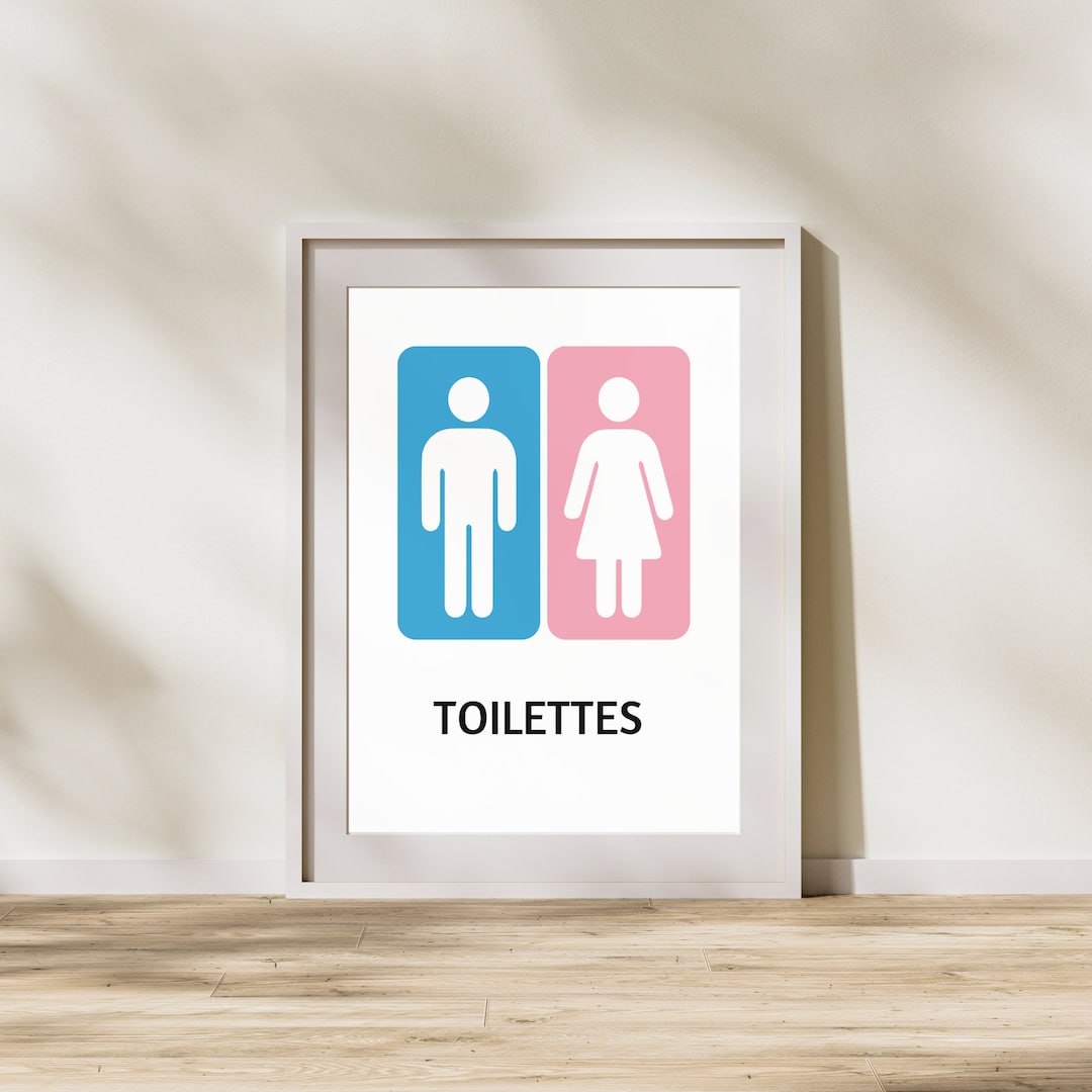 Humorous WC Poster WC Poster Toilet Poster Toilet Decoration Airbnb ...