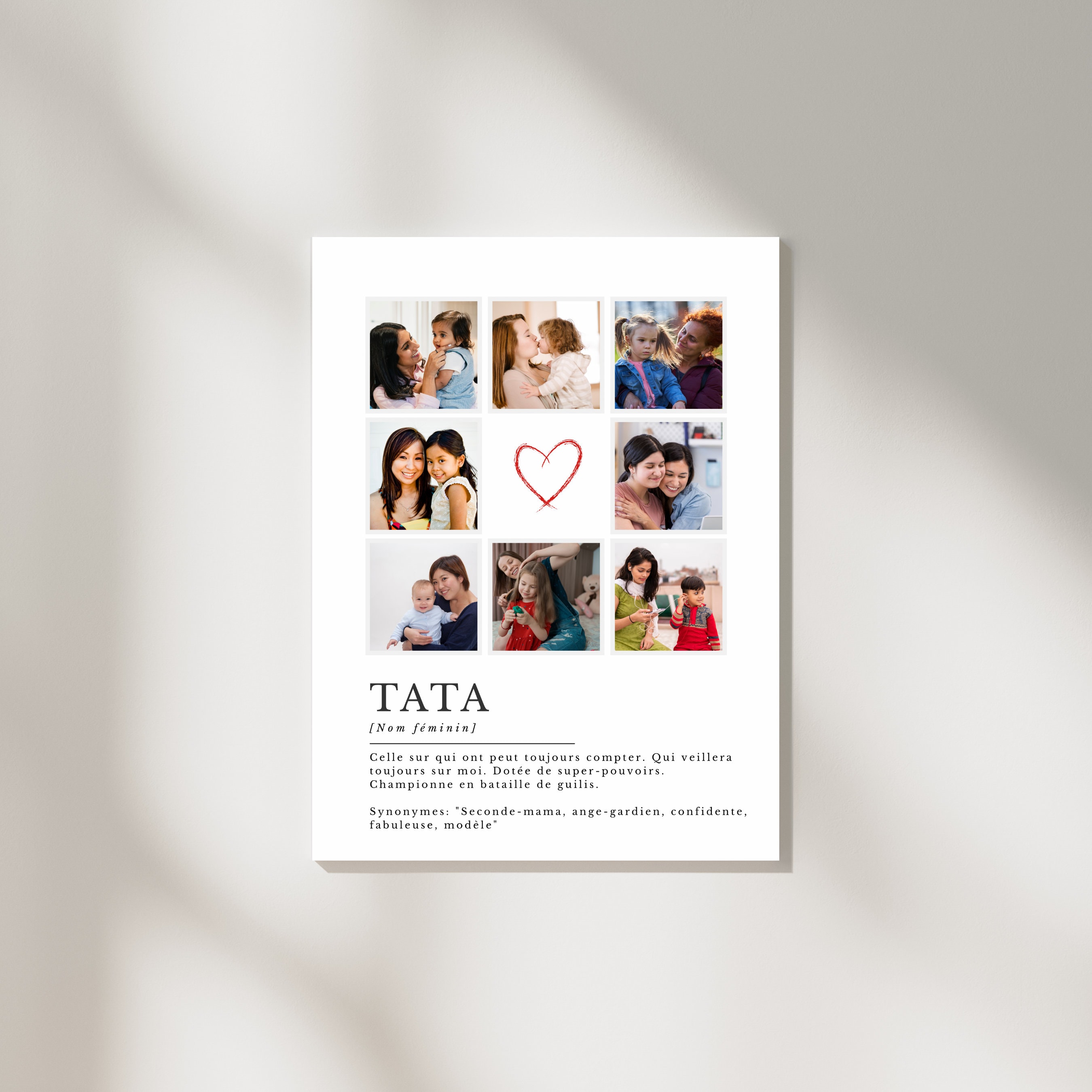 Personalized Tata Poster With Photos, Tata Gift, Auntie, Tata ...