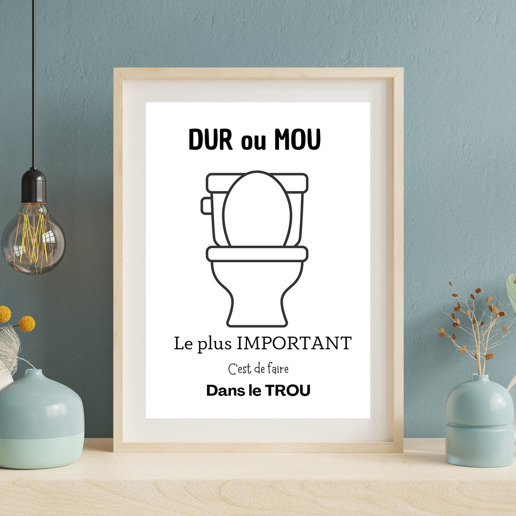 Humorous WC Poster WC Poster Toilet Poster Toilet Decoration Airbnb ...