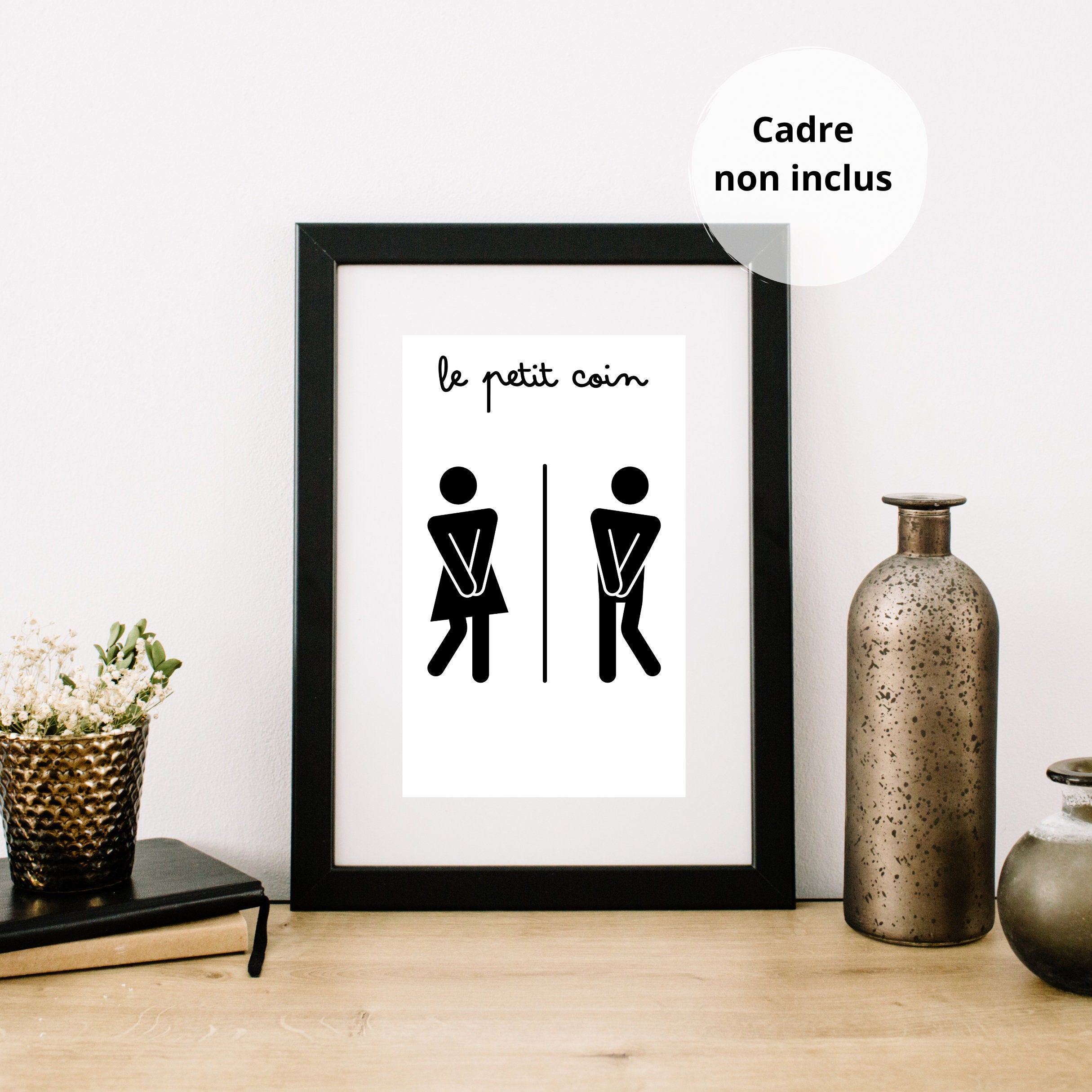 Humorous Toilet Poster A4 WC Poster Little Corner Poster Wall ...