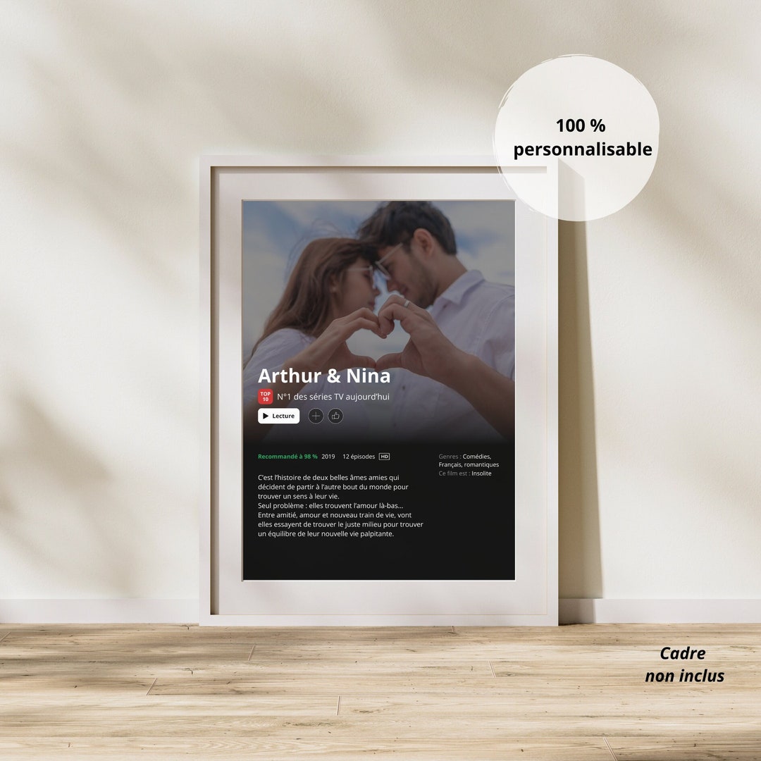 Personalized Couple Poster Personalized Series Poster netflix Couple ...