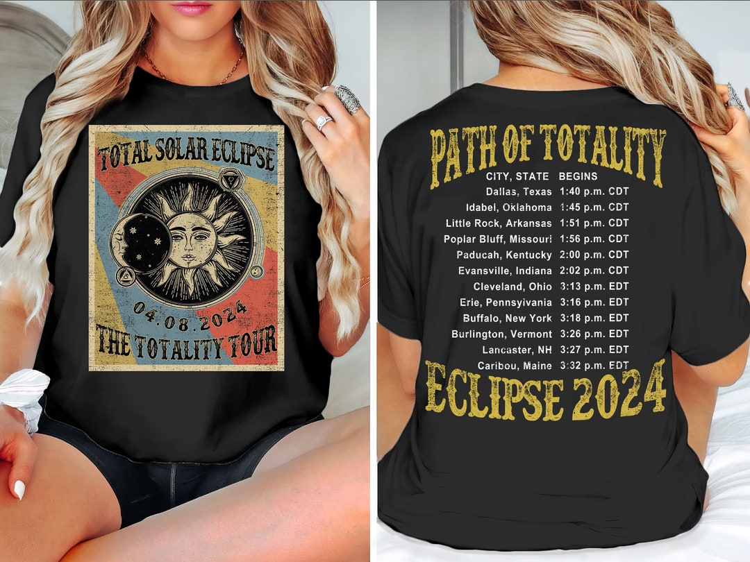 Total Solar Eclipse Shirt,2024 Solar Eclipse Tshirt,path of Totality ...
