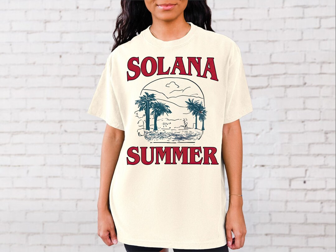 Solana Summer Comfort Colors Shirt, Retro Solana T-shirt, Vintage ...