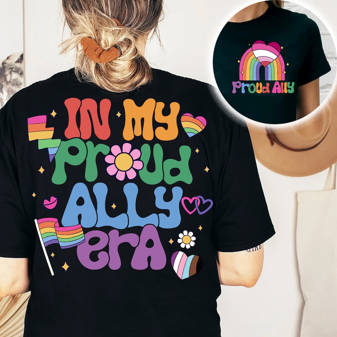 In My Proud Ally Era Shirt, Pride Ally Shirt, You Are Safe With Me Tee ...