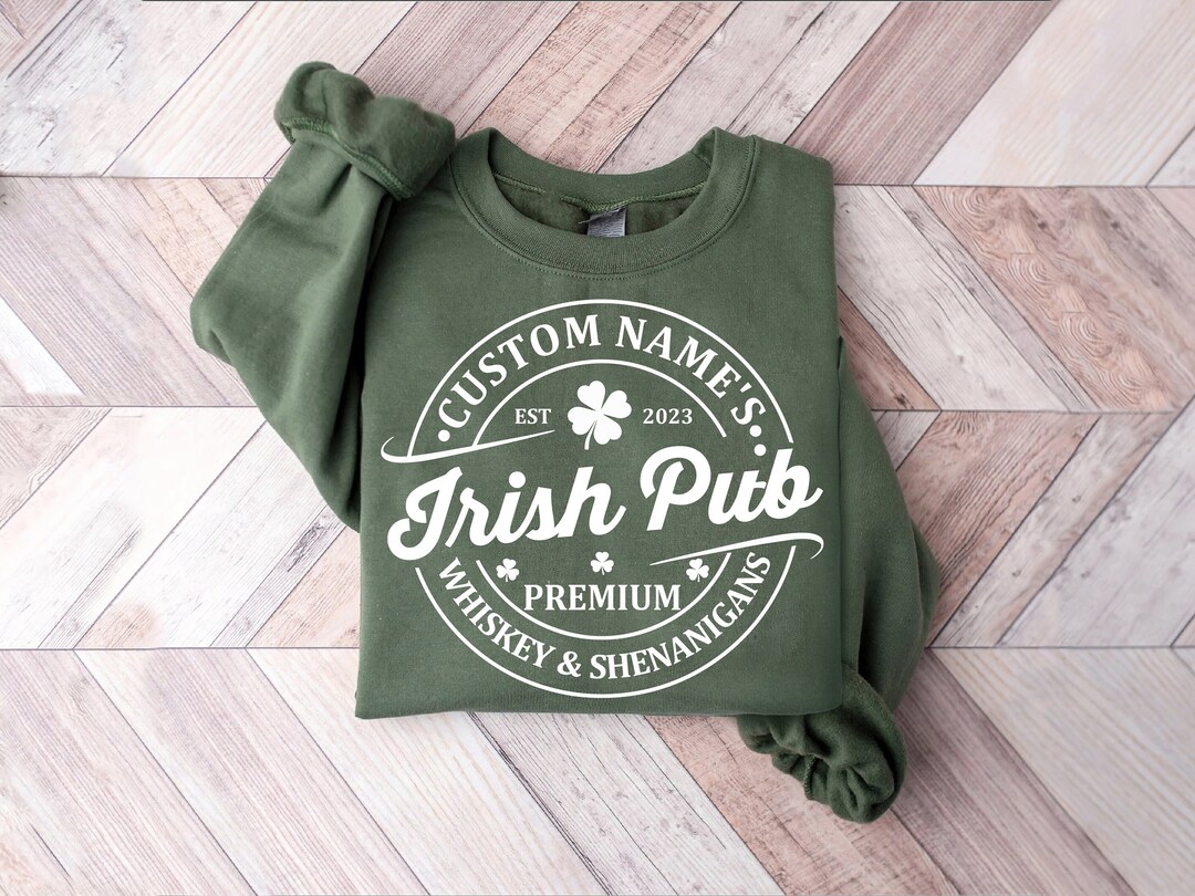 Custom Irish Pub Shirt, Personalized Irish Tee, St. Patricks Day ...