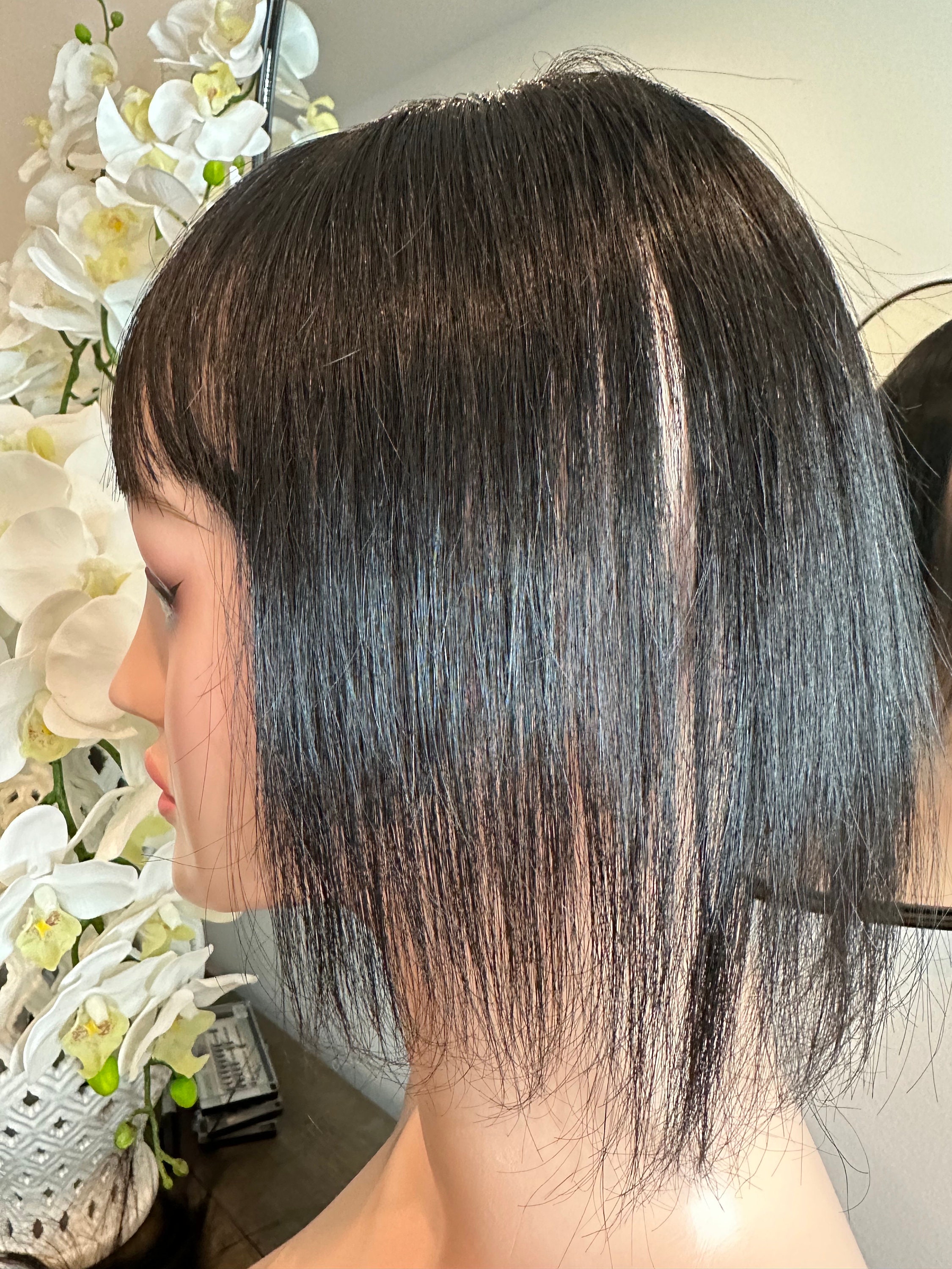 Lavia, Silk Based Mini Hair Topper Plus With Fringe, Best for Hair ...