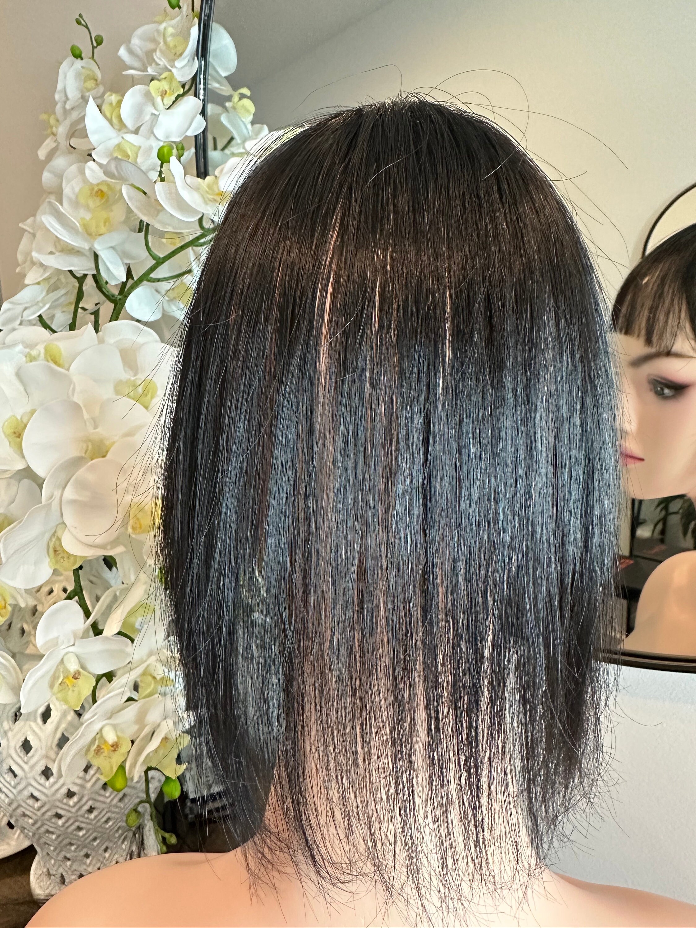 Lavia, Silk Based Mini Hair Topper Plus With Fringe, Best for Hair ...