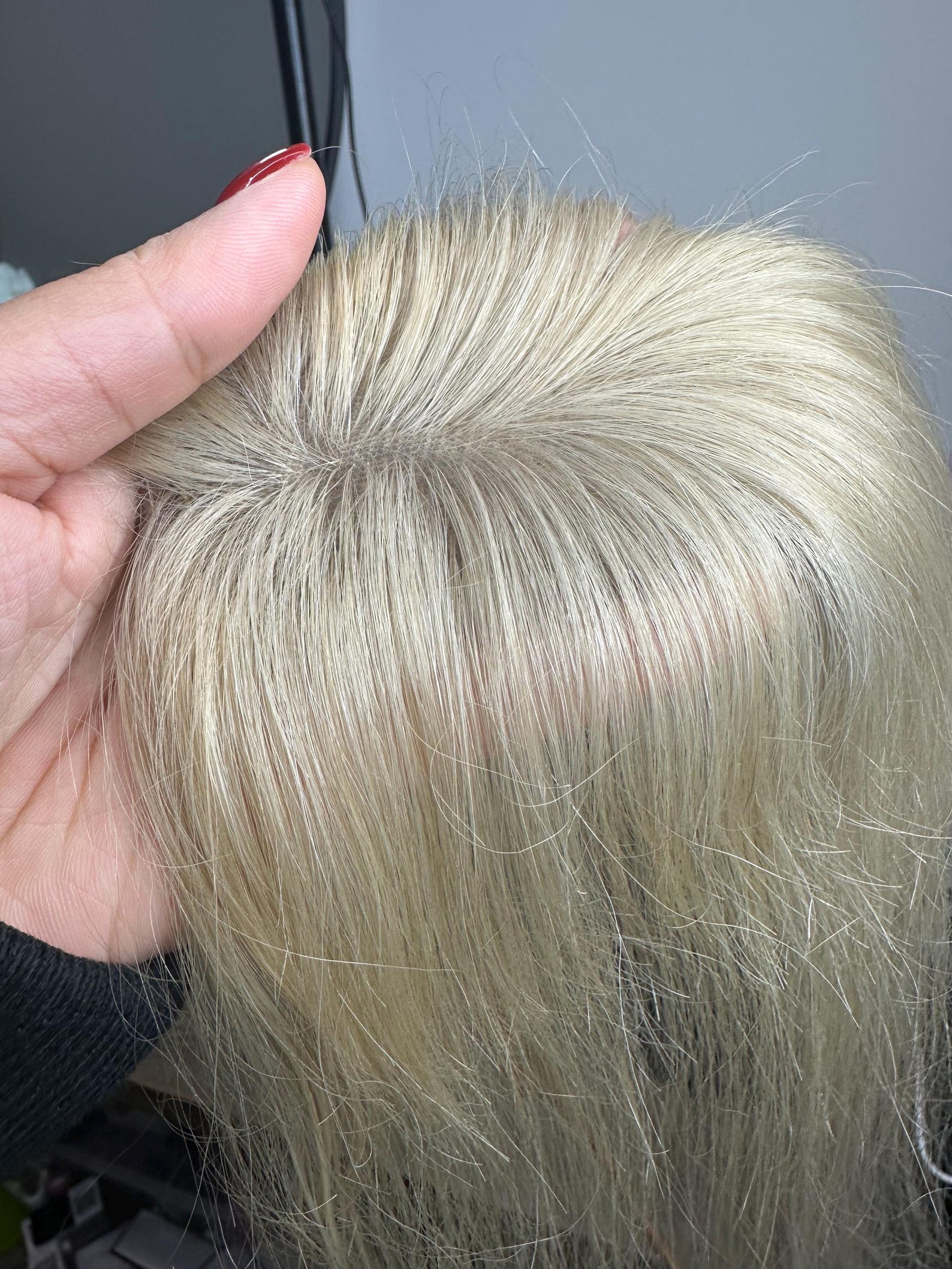 Lavia, Pearl Blonde Pico Hair Topper, Full Handtied, Real Human Hair ...