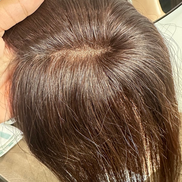 Light Density Human Hair Topper - Etsy