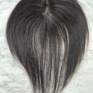 Lavia, Handmade Silk Based Mini Hair Topper, Real Human Hair, Best for ...