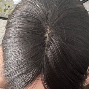 Lavia, Handmade Silk Based Mini Hair Topper, Real Human Hair, Best for ...