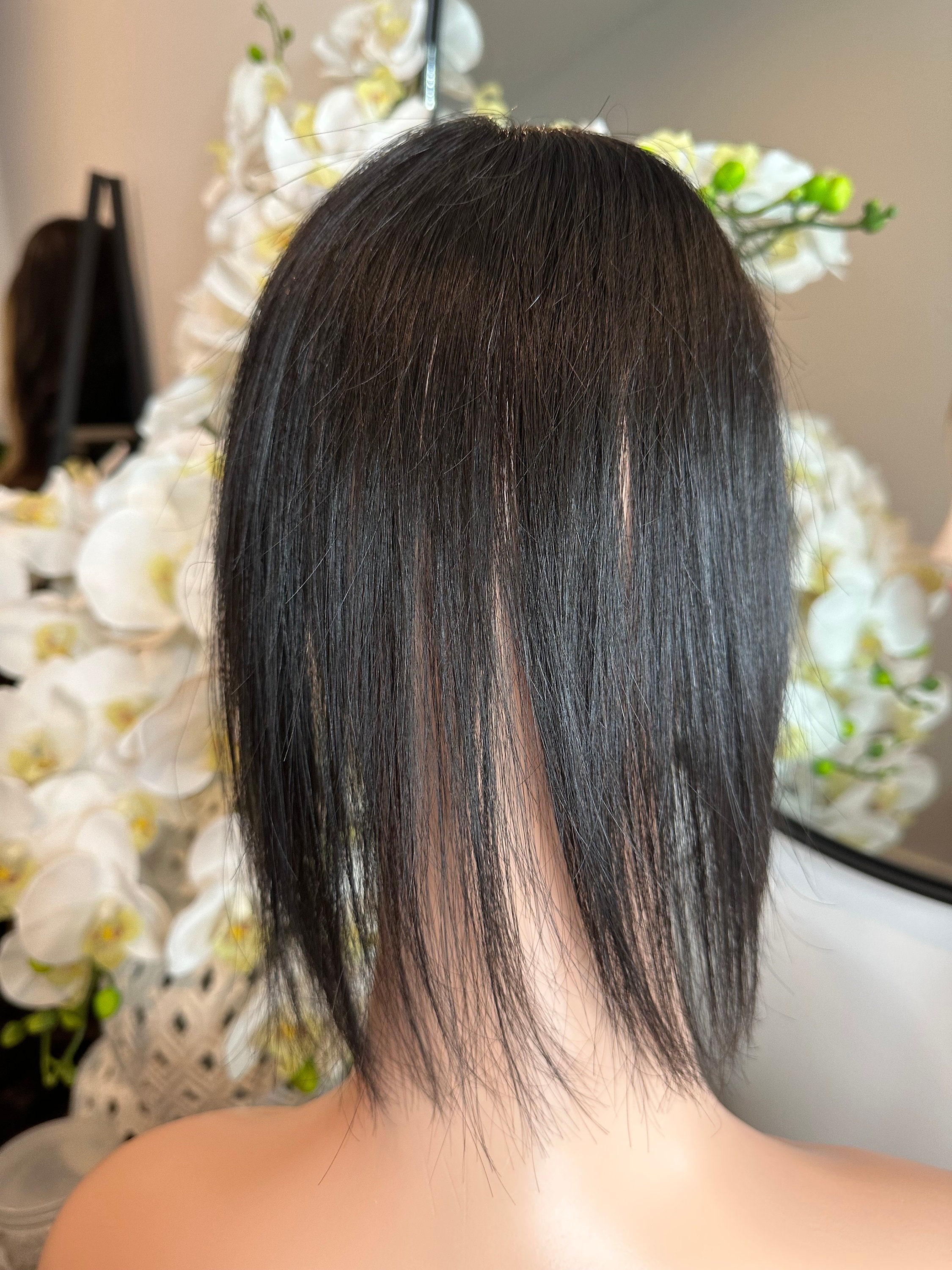 Lavia, Silk Based Mini Hair Topper Plus, Real Human Hair, Best for Hair ...