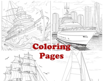 remote control boat coloring page