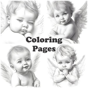 angel baby coloring pages