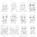Little Ninja Coloring Pages, Cute Ninja Coloring Sheets, Ninja Coloring ...