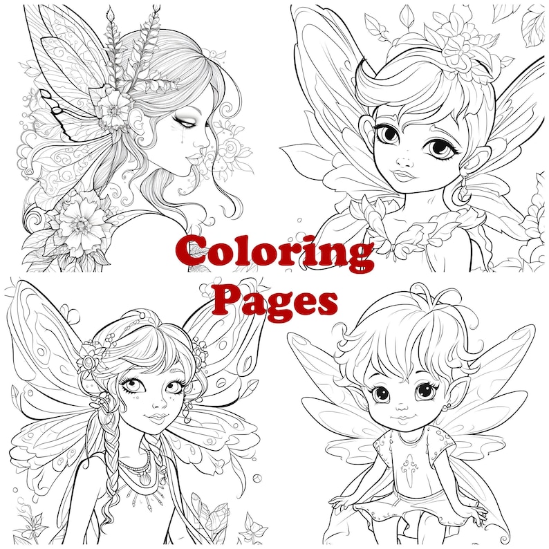 Pixie Coloring Pages, Pixie Coloring Sheets, Pixie Coloring Book ...