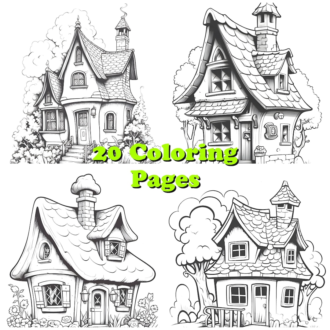 Cute Home Coloring Pages, House Coloring Sheet, Beautiful Home Coloring ...