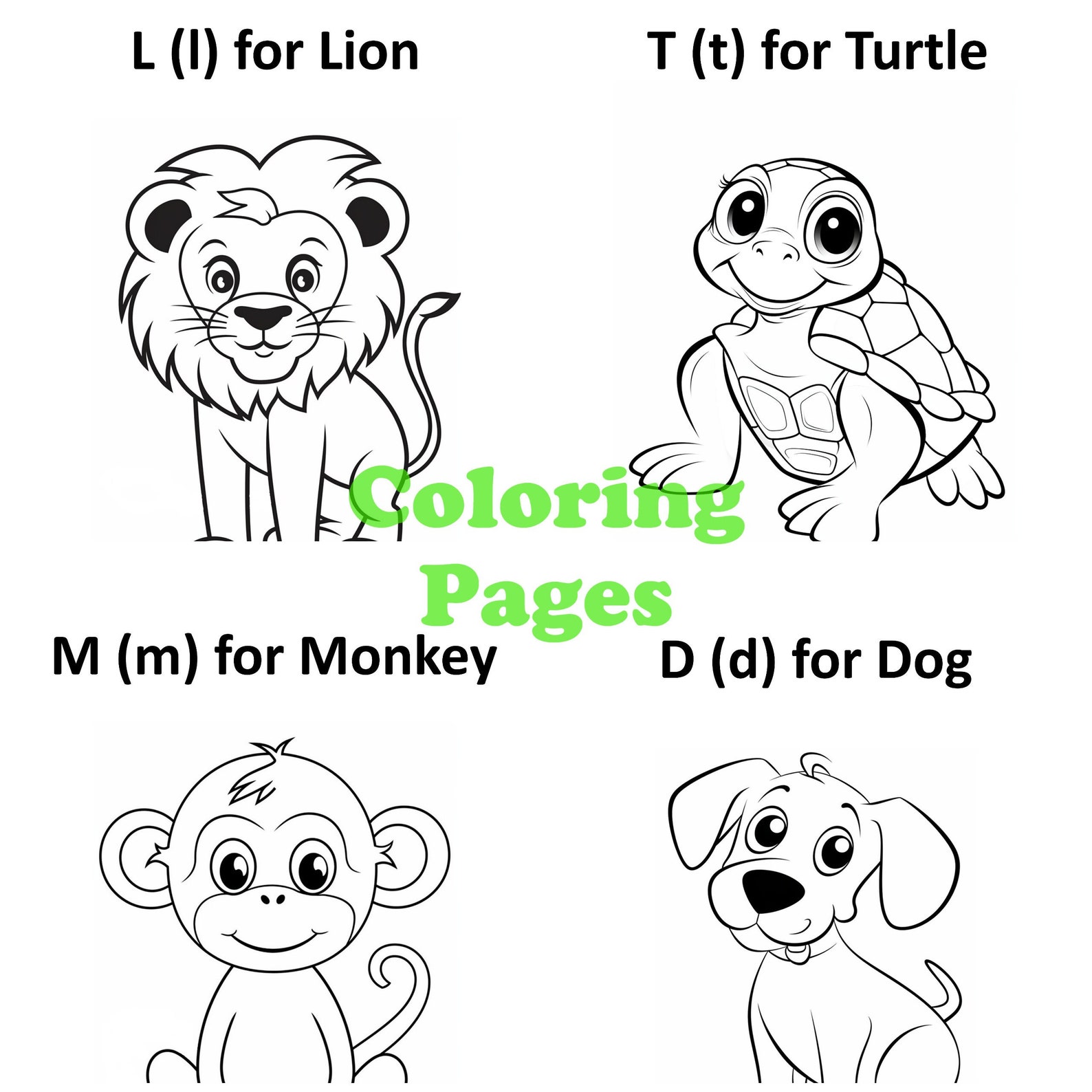 Children's ABC Coloring Pages, Teacher Coloring Sheets, School Coloring ...