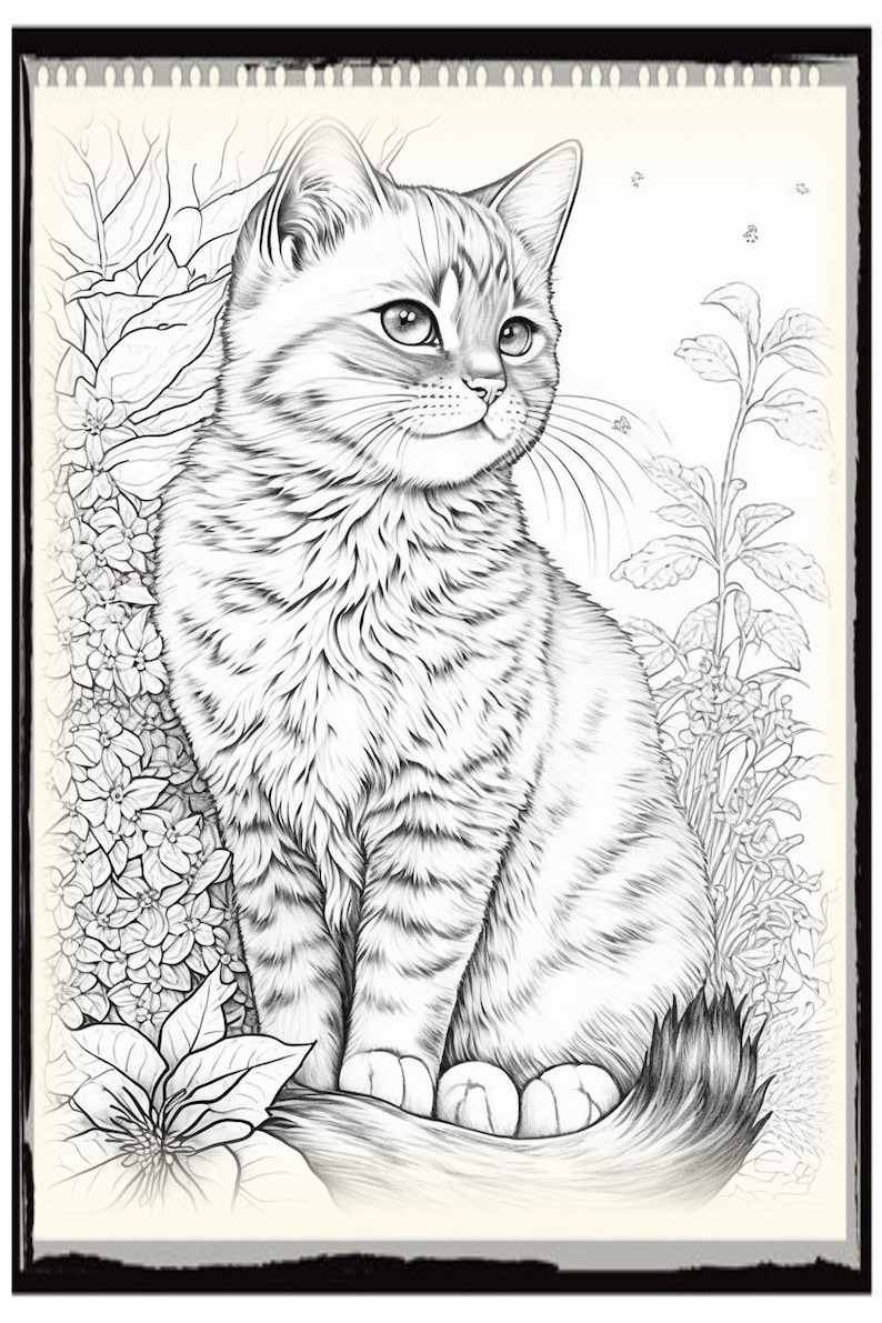 Cat Breeds Coloring Pages, Feline Art (PDF) - Etsy