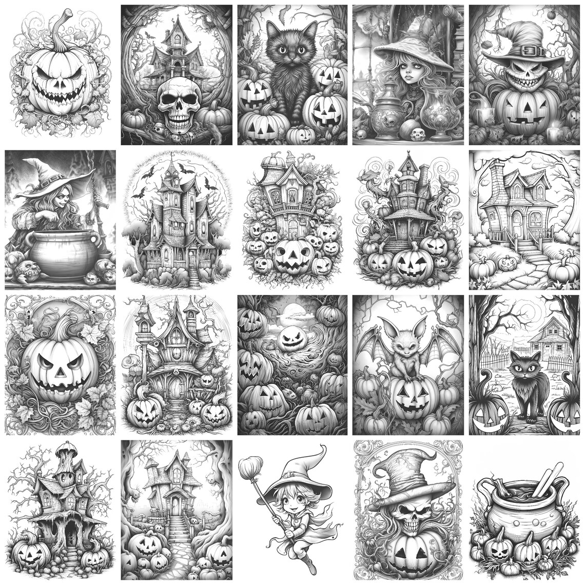 Halloween Coloring Pages, October Coloring Sheets, Hallows Eve Coloring ...