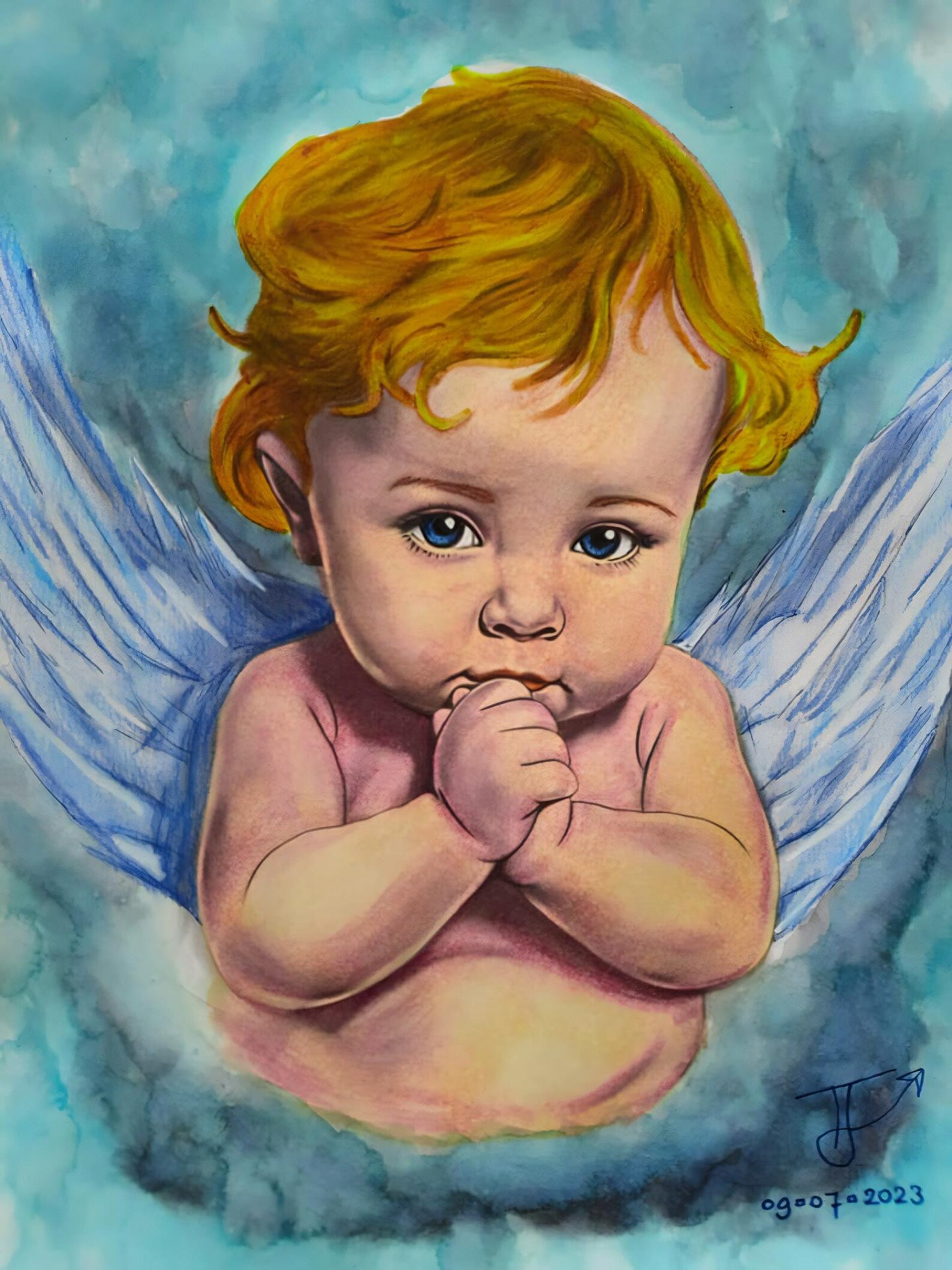 Angel Baby Coloring Pages, Angel Baby Coloring Sheets, Angel Baby ...