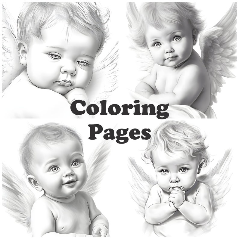 Angel Baby Coloring Pages, Angel Baby Coloring Sheets, Angel Baby ...