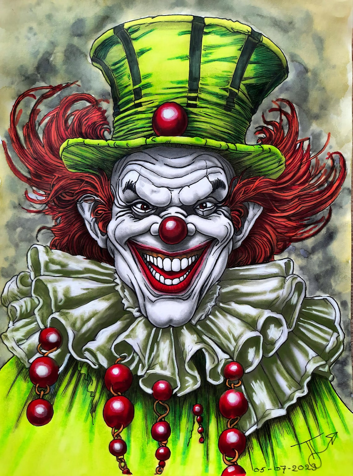 Evil Clown Coloring Pages, Crazy Clown Coloring Sheets, Scary Clown ...