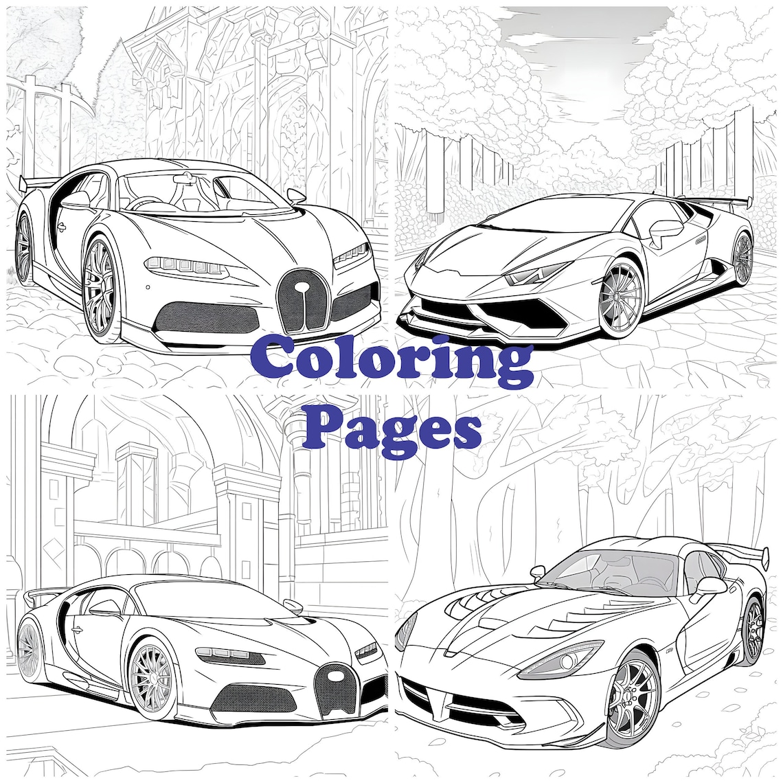 Printable Luxury Car Coloring Pages for Kids and Adults, Elite Cars ...