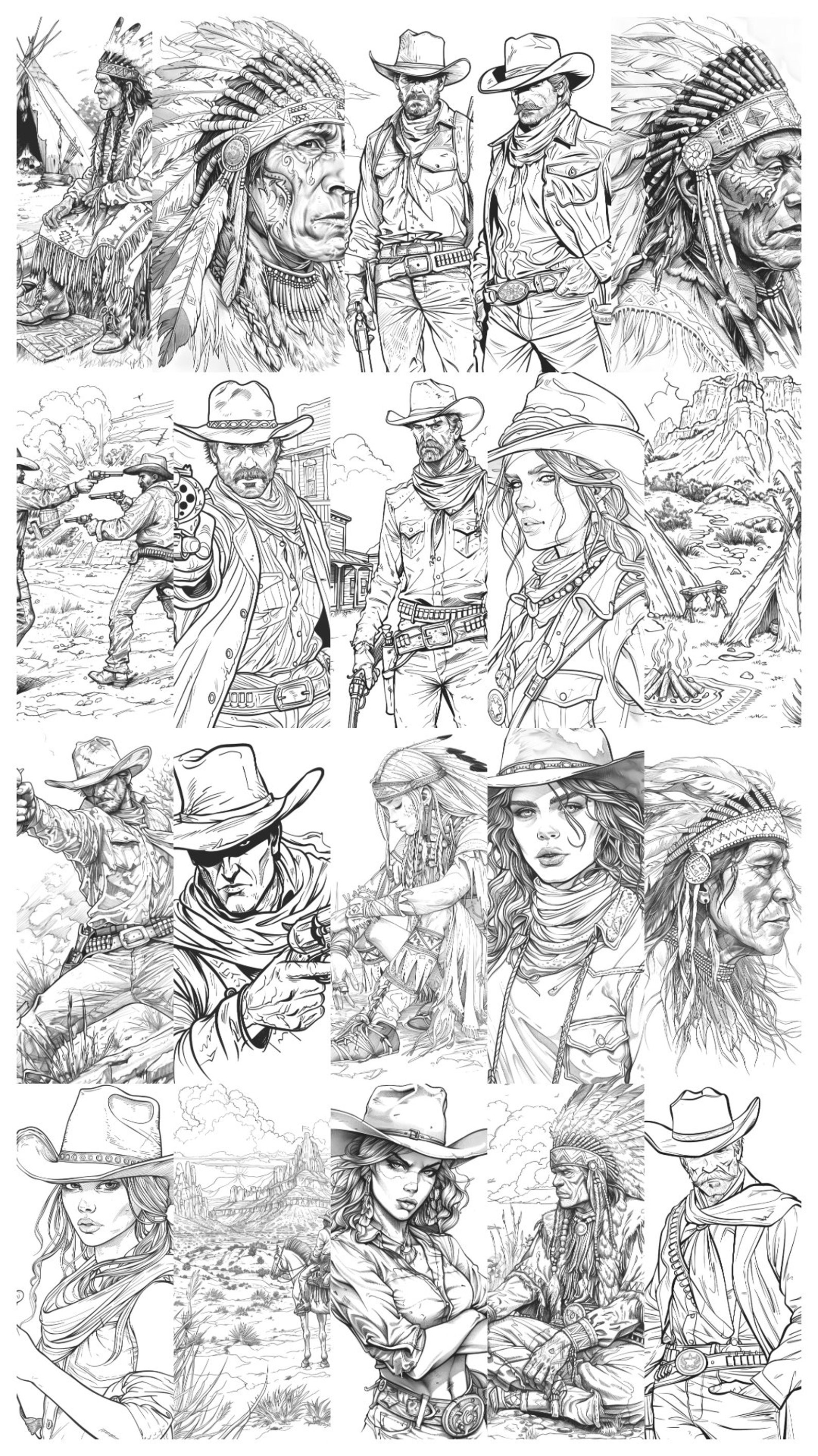 Wild West 2 Coloring Pages, Wild West 2 Coloring Sheet, Cowboy Coloring ...