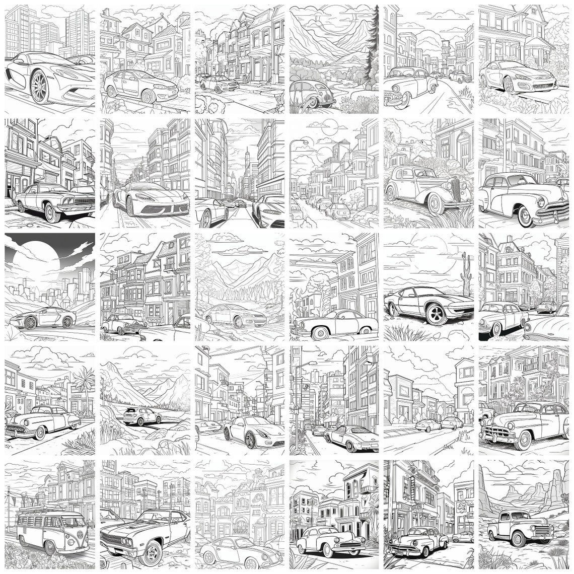 Car Coloring Pages, Car Coloring Sheets, Classic Cars, Car Art, Car ...