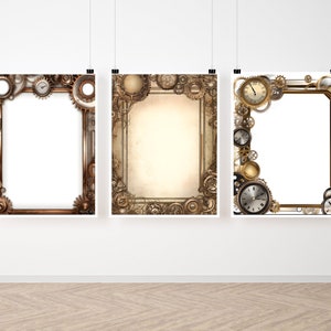 Steampunk Border Paper Collection 2 for Invitations, Functions or Art ...