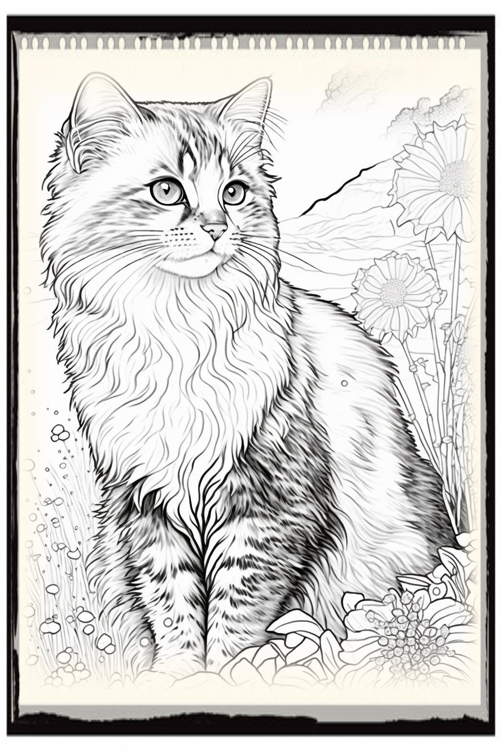 Cat Coloring Pages, Cat Coloring Sheets, Kitten Coloring Pages, Cat Art ...