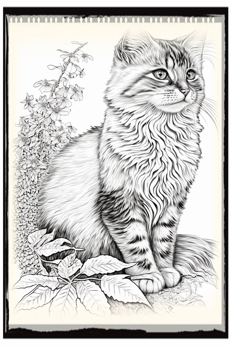 Cat Breeds Coloring Pages, Feline Art (PDF) - Etsy
