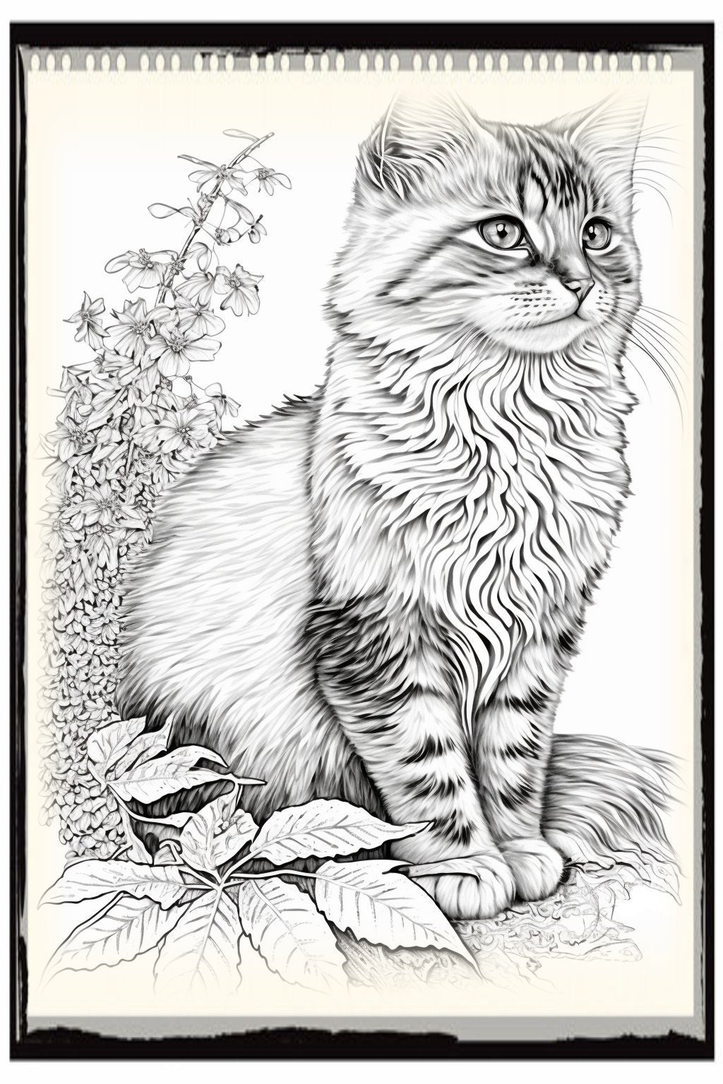 Cat Breeds Coloring Pages, Feline Art (PDF) - Etsy