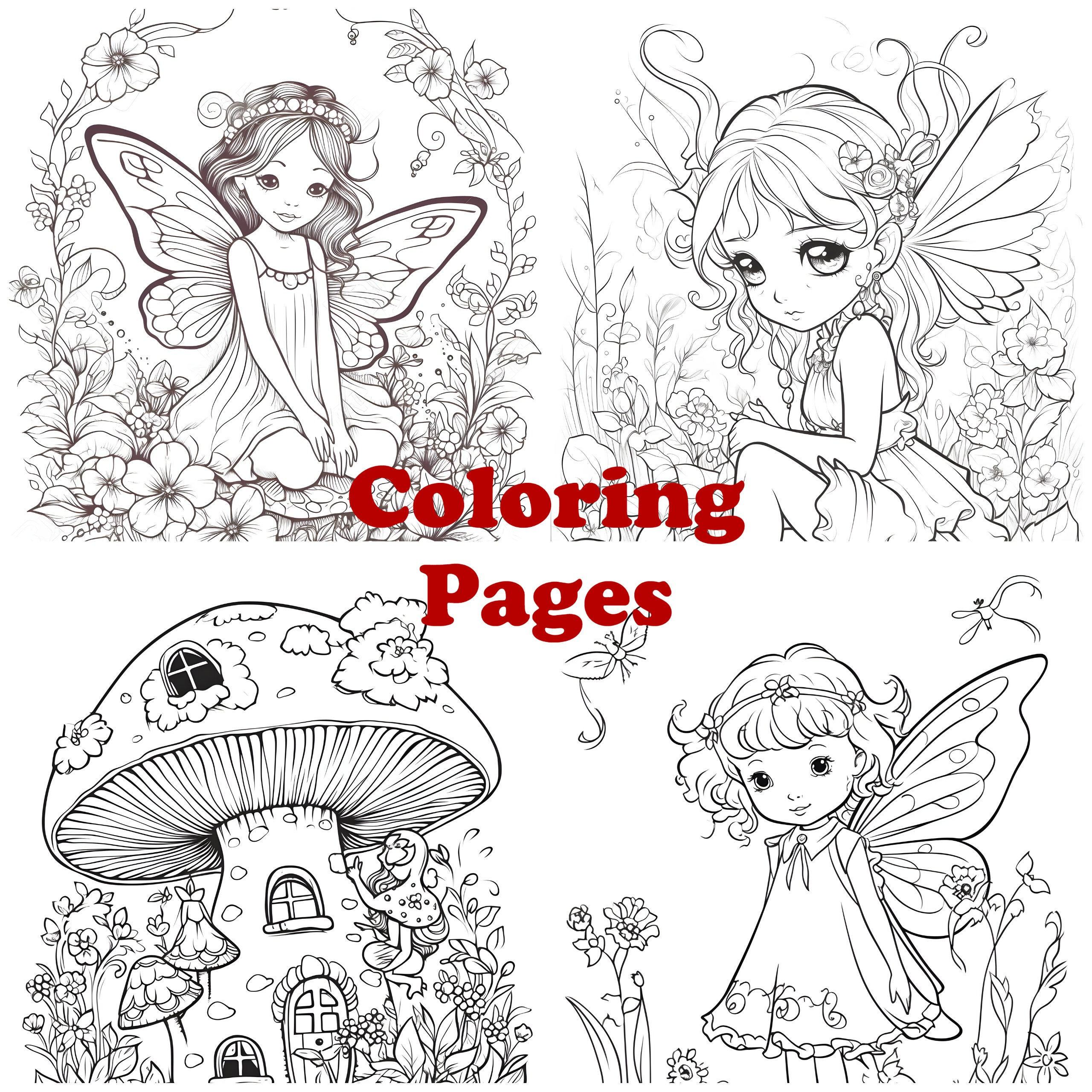 Pictures Of Fairies And Pixies To Color